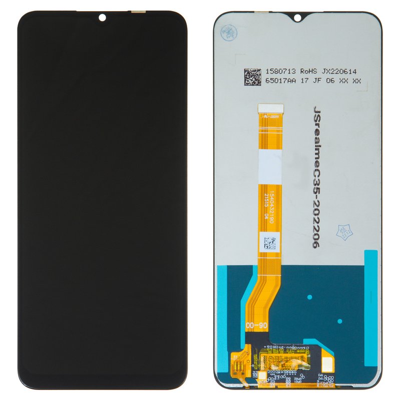 LCD compatible with Realme C35, (black, without frame, High Copy, RMX3511, 1540432190) - All Spares