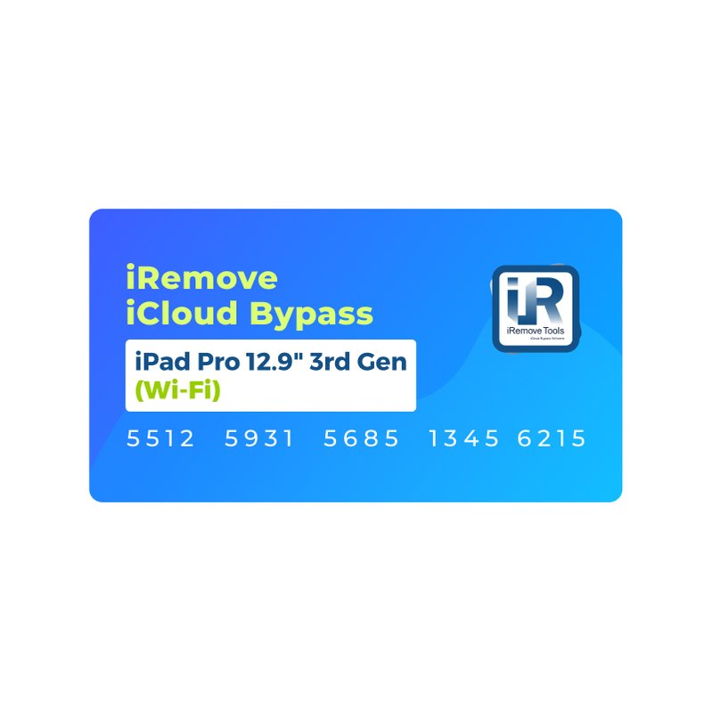 iRemove iCloud Bypass for iPad Pro 12.9" 3rd Gen (Wi-Fi) - GsmServer