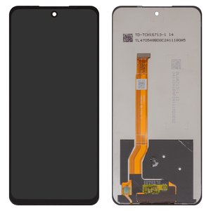 LCD compatible with Oppo A3 (CPH2669), A3x (CPH2641), (black, without ...